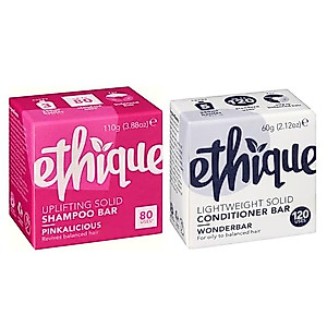 Ethique Wonderlicious Gift Pack for Oily to Balanced Hair - Shampoo & Conditioner Bundle - Plastic-Free, Vegan, Cruelty-Free, Eco-Friendly, 6 oz (Pack of 1)
