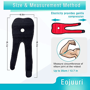 Eojuuri Elbow Brace For Tendonitis And Tennis Elbow Brace For Men, Elbow Support Elbow Pads Tennis Elbow Strap, Ulnar Nerve Brace For Joint, Arthritis Pain Relief, Tendonitis, Sports Injury Recovery