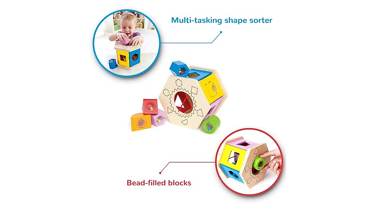 Hape Wooden Shape Sorter Toys | Montessori Educational Learning for ...