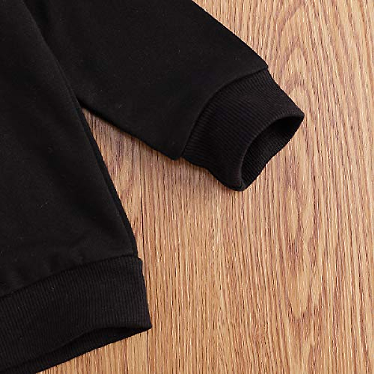 DuAnyozu Infant Toddler Baby Girl Long Sleeve Shirts Daddys Girl Pullover Sweatshirt Tops Fall Outfit Casual Clothes (Black, 12-18 Months)