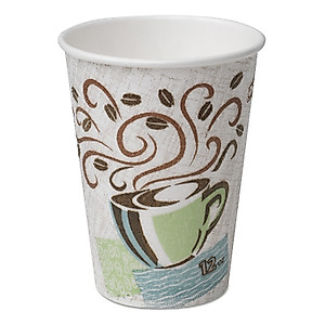 Georgia-Pacific PerfecTouch 5356DX WiseSize Coffee Design Insulated Paper Cup, 16oz Capacity (Case of 20 Packs, 25 per Pack)
