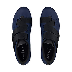 Fizik mens Tempo Powerstrap cycling footwear, Navy/Black, 9.5 - 10 US
