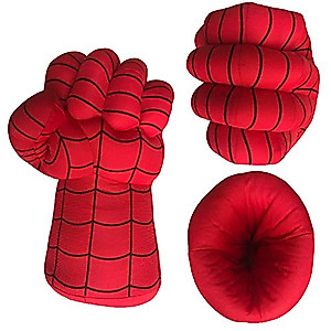 Superhero Gloves Superhero Toy Hands Kids Soft Plush Superhero Gloves Cosplay for Boy Girl Christmas Halloween Birthday Gift