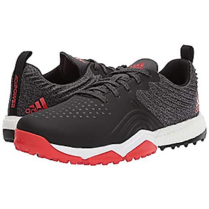 adidas Men's Adipower 4ORGED S Golf Shoe, core Black/red/FTWR White, 9 M US