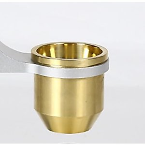 YUCHENGTECH P-o-w-d-e-r Flow Ability Tester Hall Flow Meter Bulk Density Meter P-o-w-d-e-r Bulk Density Meter for Metal PVC/PE P-o-w-d-e-r (5.0mm Brass Funnel)
