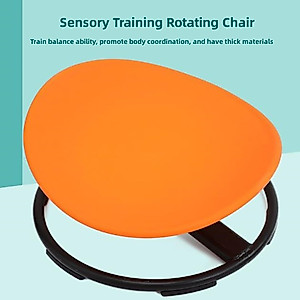 Body Vestibular Balance Training Rotary Table, Household Circular Rotary Chair，Comfortable and Durable Spinning Chair for Autism, Ideal for Sensory Integration Therapy (Green)