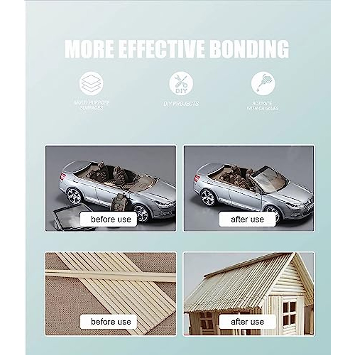 20g Craft Glue, Glue for Model, Instantly Strong Adhesive for bonding DIY Craft, Model, Lego, Scrapbooking, Card Making, Photo, Toy, Decor, Crystal, Metal, Plastic, Rubber, Wood