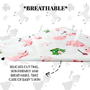 Setaria Viridis Baby Drool Bibs- 10 Pack Baby Bandana Bibs for Drooling and Teething 100% Cotton Bibs Soft and Absorbent for Newborn Baby (Girl)