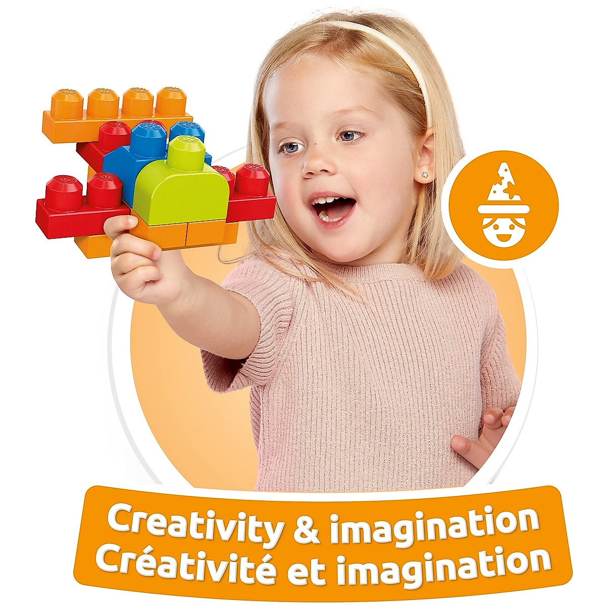 MEGA BLOKS Fisher-Price Toddler Building Blocks Toy Set, Build ‘n Create with 250 Pieces, Ages 1+ Years