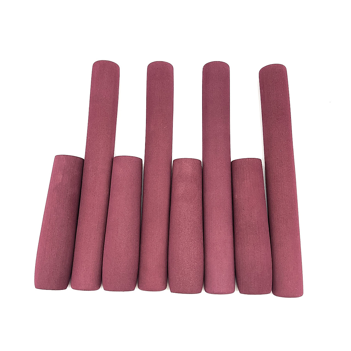 EVA Foam Grips for Fishing Rods, Select Your Size and Color Maroon 8 Pack 9.875 and 5.5 Varies