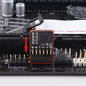 NewHail TPM2.0 Module TPM SPI 12Pin Module with infineon SLB 9670 for Gigabyte Motherboard