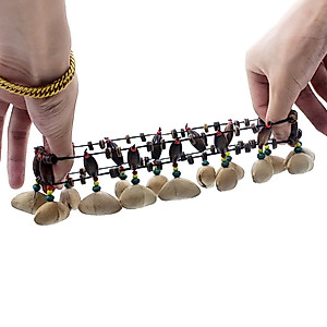 summina Nuts Shell Bracelet, African Tribal Style Nut Handbell, Drum Conga Percussion Accessories