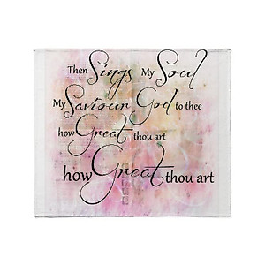CafePress How Great Thou Art Throw Blanket Super Soft Fleece Plush Throw Blanket, 60"x50"