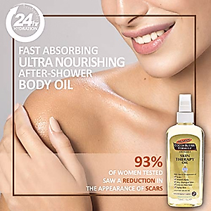 Palmer's Cocoa Butter Formula Skin Therapy Moisturizing Body Oil with Vitamin E & Pure Argan Oil, Deep Body Moisturizer for Dry, Damaged Skin, Scars or Stretch Marks, 2 Ounces