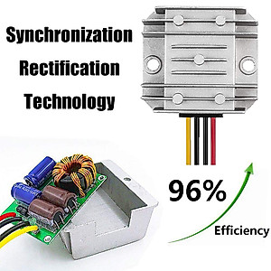 Golf CART Voltage Reducer Automatic Buck Boost Converter DC 8V-40V to 12V 3A 36W Step Down Up Regulator Waterproof Module Transformer