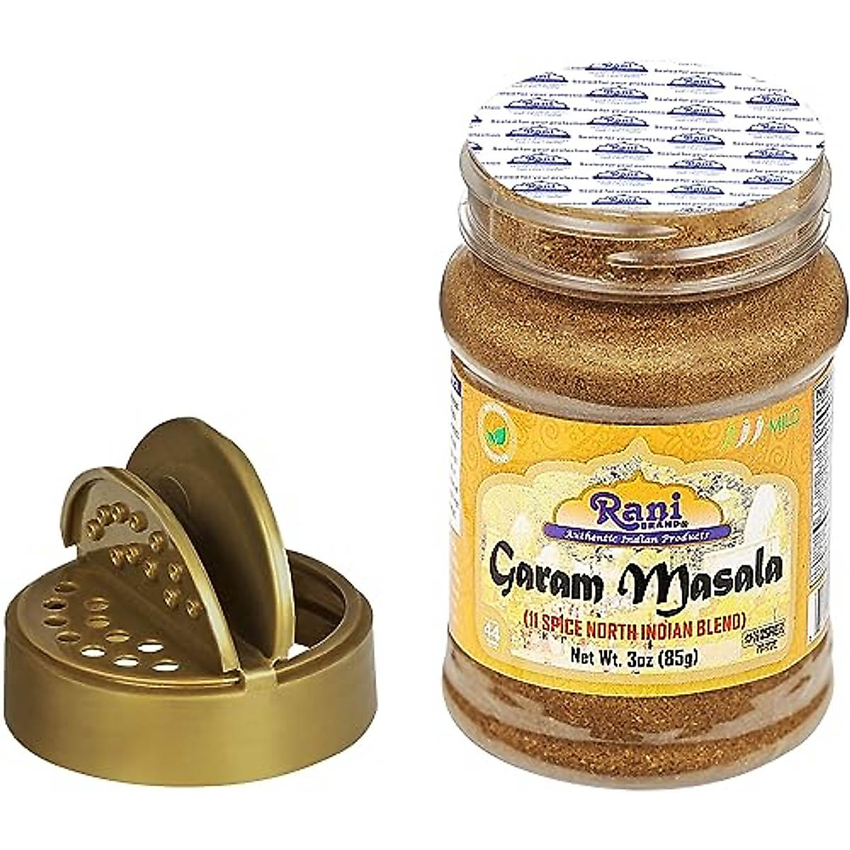 Rani Garam Masala Indian 11-Spice Blend 3oz (85g) PET Jar ~ All Natural, Salt-Free | Vegan | No Colors | Gluten Friendly | NON-GMO| Kosher | Indian Origin