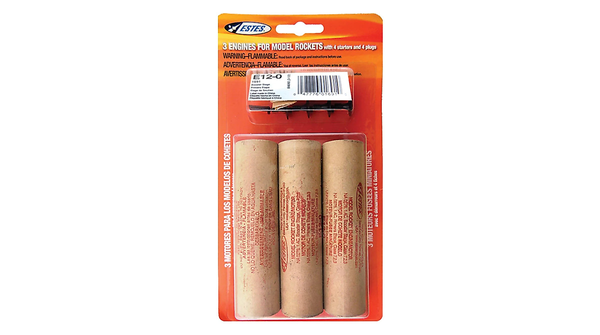 Estes E12-0 Rocket Engine Pack | Reliable Mid-Power Rocket Engines