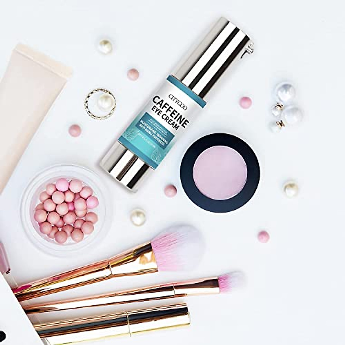 CITYGOO Caffeine Eye Cream,Eye Cream Anti Aging,Eye Cream With Collagen, Caffeine, Polypeptide - For Wrinkles, Fine Lines, Under Eye, Bags, Crows Feet Eye Lift Treatment For Men & Women…