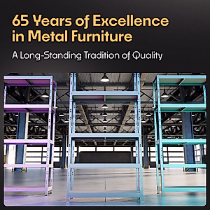 Metalkas Storage Shelves: 5 Storage Shelves Heavy Duty w/ 2,750 lb Total Load Capacity, 550 per Storage Shelf, 71x35x24 Perfect Solution for Your Storage Needs, Adjustable Shelving Unit