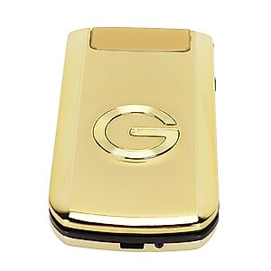 Airshi Senior Flip Phone, Gold Big Font Double Card Dual Standby Flip Cell Phone for Seniors for Daily Life