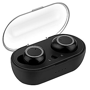 AICase Bluetooth Wireless Earphones, i30 Stereo Headphone with Charging Case, Bluetooth 5.0 Dual in-Ear Mini Earbuds, Earphones for Sports and Running