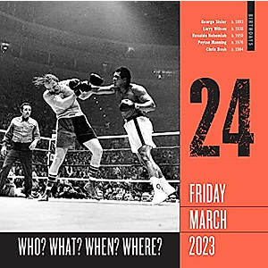 Official 365 Sports Facts-A-Year Page-A-Day Calendar 2023: Trivia, Record-Breaking Feats, Come From Behind Wins & Quotes