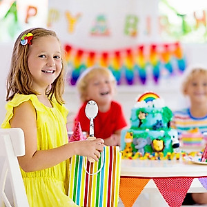 Vaguelly Musical Spoons: Metal Steel Musical Spoons with Wooden Handle Irish Folk Percussion Spoons,20CM