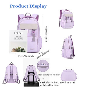 Dog-Paw Print School-Bag Backpack for Girls Middle School Elementary Bookbag Casual Daypack