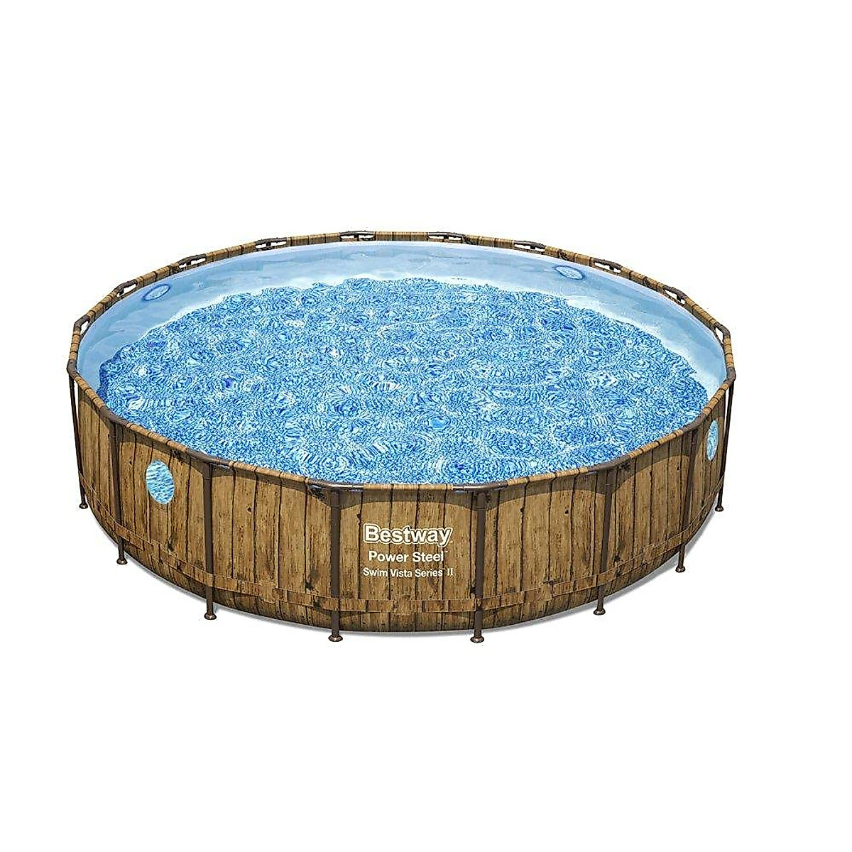 Bestway Power Steel Swim Vista 18' Round Above Ground Pool Set 56976E