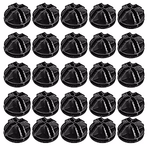 iplusmile Cable Connectors 30pcs Wire Cube Plastic Connectors for Cube Storage Shelving and Cabinet Modular Organizer Closet Clasp Buckle Clip Black Wire Shelf Rack