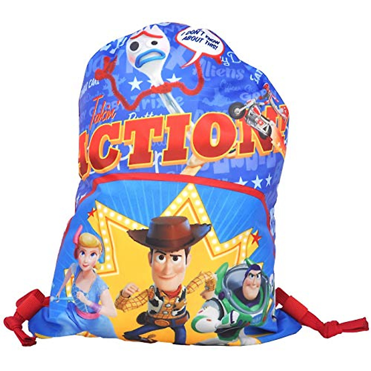 Disney Toy Story 4 Tote 15" Sling Bag Woody Buzz Bo Peep Forky Print