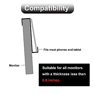 PIAOLGYI Phone/Tablet Holder for Peloton Bike Treadmill Book Holder, Ipad Stand,Cell Phone Mount for Most Bike Monitors Less Than 0.8" Thick, Accessories for Peloton