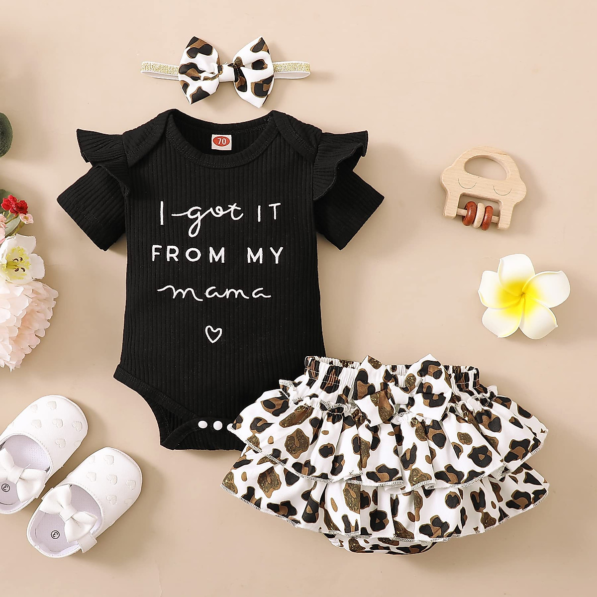 JOMOO 0-3 Months Baby Girl Clothes Newborn Girl Clothes Summer Outfit Floral Romper Shorts Set 0 To 3 Months Baby Girl Clothes Black