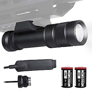 Monstrum F200 200 Lumens Flashlight with Remote Pressure Switch and Picatinny Rail Mount | for Rifles and Shotguns