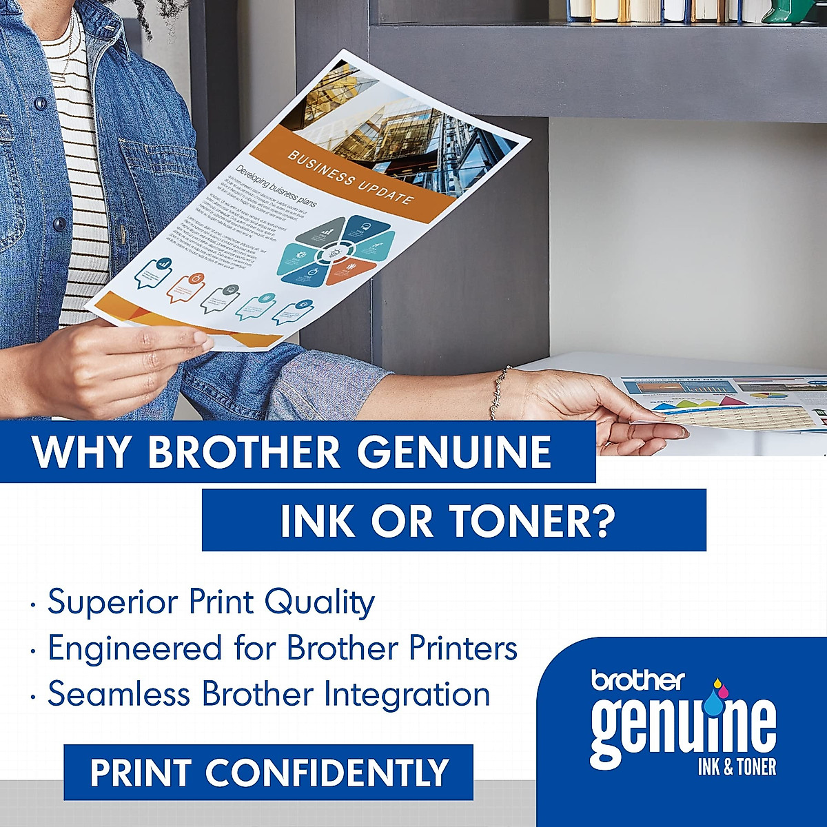 Brother Genuine High Yield Toner Cartridge, TN433Y, Replacement Yellow Toner, Page Yield Up to 4,000 Pages, Amazon Dash Replenishment Cartridge, TN433