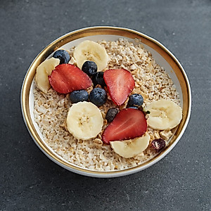 Pokini Matte White Porcelain Dinnerware Sets 12 Piece Service for 4, Dishes, Round Plates, Bowls, Golden Rim Dish Set for Home Decor