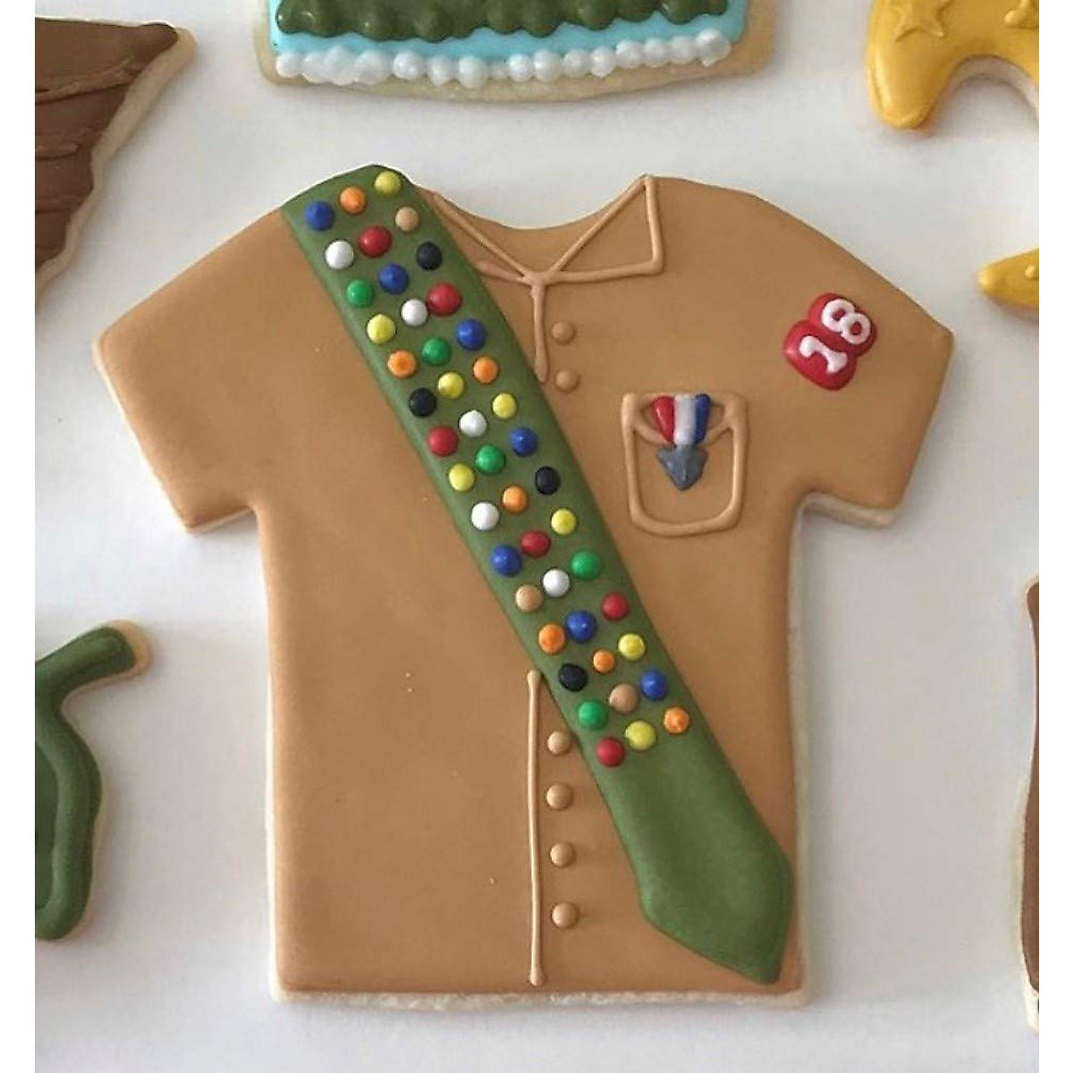 T Shirt/Sports Jersey/Medical Scrub Cookie Cutter, 3.5" Made in USA by Ann Clark