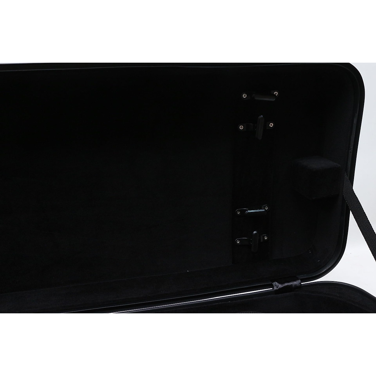 Adjustable 15-17 inch Viola Case 16 inch Hard Carbon Fiber Viola Box Composite with Neck Straps & Music sheet Bag (Black)