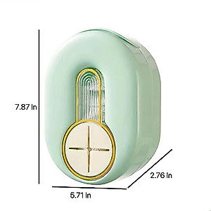 Jrsoul He Fresh Keeping Bag Storage Box with 100 Disposable Cling Film Multifunctional Plastic Wall-mounted Safety Kitchen Storage (mint green)