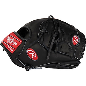 Rawlings | HEART OF THE HIDE TRADITIONAL Baseball Glove | Right Hand Throw | 12" - Two-Piece Solid Web | Black