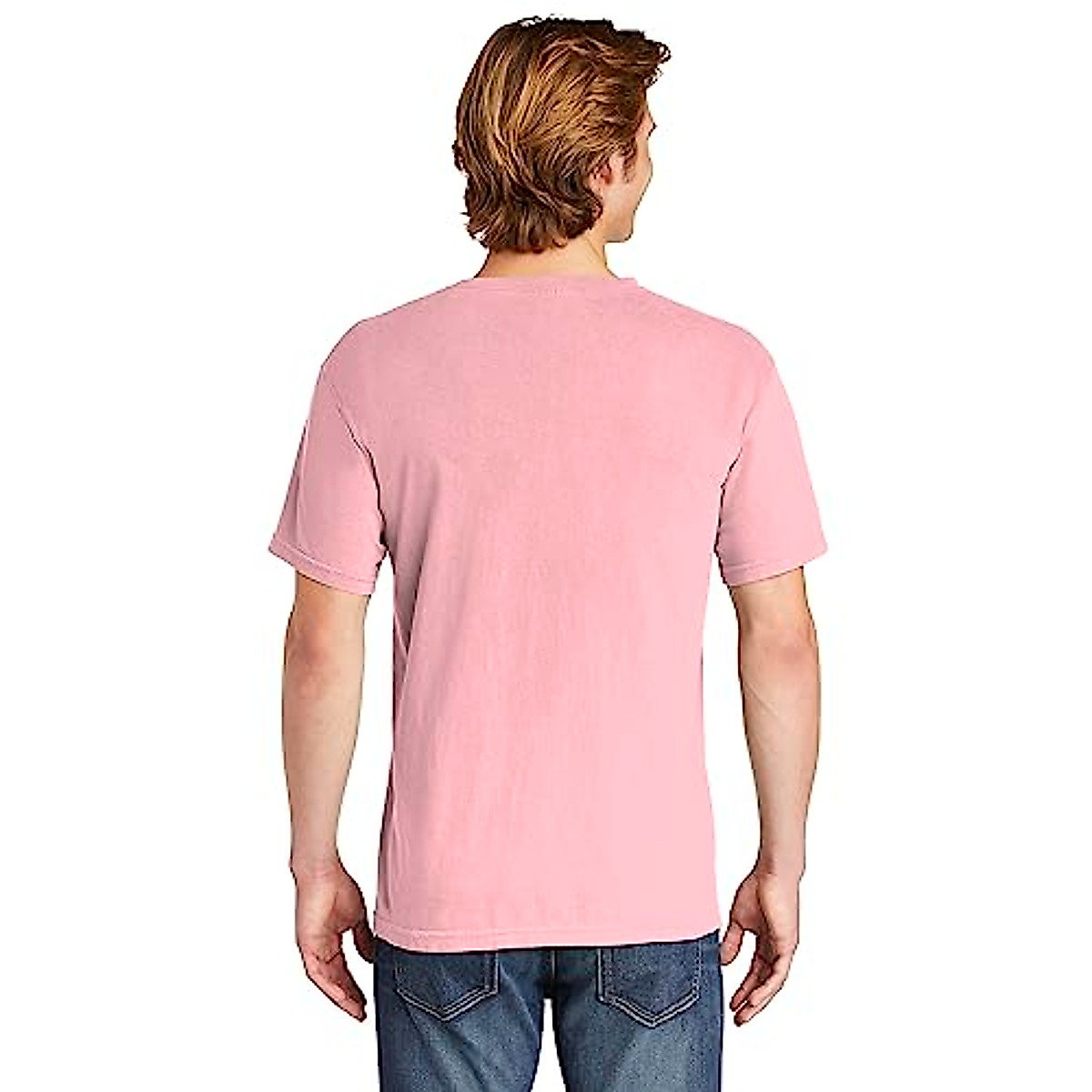 Comfort Colors Men's Adult Short Sleeve Tee, Style 1717 (Large, Light Blossom)