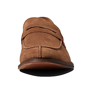 Stacy Adams Men's Marlowe Penny Slip-On Loafer, Dark TAN Suede, 7.5