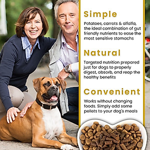 Olewo Rootsies Food Topper – Sensitive Stomach Dog Food, Fiber for Dog Stool Hardener, Dog Food Toppers for Picky Eaters, Probiotics for Dogs Digestive and Dog Gut Health, 2.2 lbs