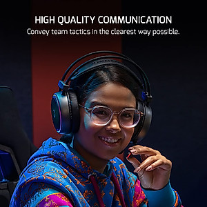 GAMEPOWER Jin USB Gaming Headset - 7.1 Virtual Surround Sound, Wired Led Headphones with 50MM Drivers, Comfort Design, 360 Spatial Audio, Noise Cancelling Mic for PC, PS4, PS5, Black