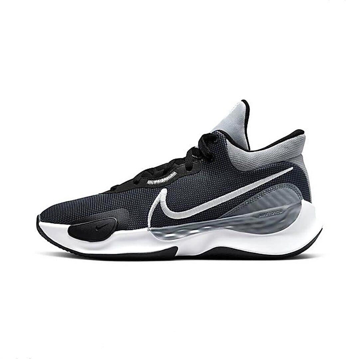 Nike Mens Renew Elevate Basketball Shoes Black/Wolf Grey/Cool Grey/White Size 8