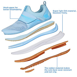 TAILORIA Women's Indoor Cycling Shoes, Breathable, High Performance Indoor Outdoor Bike Shoes - SPD Compatible Pink (Blue, Adult, Women, 8, Numeric, US Footwear Size System, Medium)