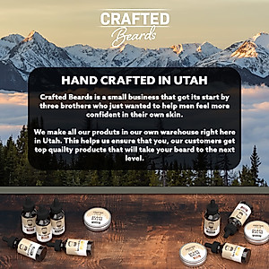 Crafted Beards Beard Oil Beard Oil Conditioner - Leave Your Beard Feeling Amazing - All Natural Ingredients - No Residue - Mustache Oil - 1oz - Made in the USA (Sandalwood Bourbon)