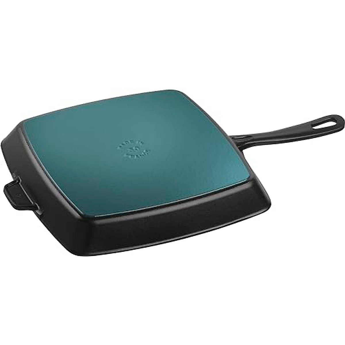 Staub American Grill Pan Cast Iron Suitable for Induction Cookers 30 cm Black