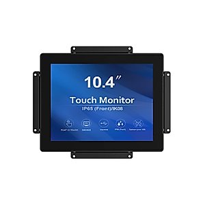 GreenTouch 10.4 inch 10 Points Front Waterproof Industrial Open Frame PCAP Touch Screen LCD Display Monitor 800x600 Black