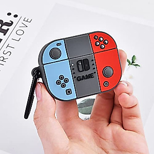 KOREDA for AirPod Pro 2 Case, Cool Game Player Design Case for Airpods Pro 2nd Generation/1st Generation (2022/2019), Cute Funny 3D Cartoon Silicone Protective Cover with Keychain for Men Women